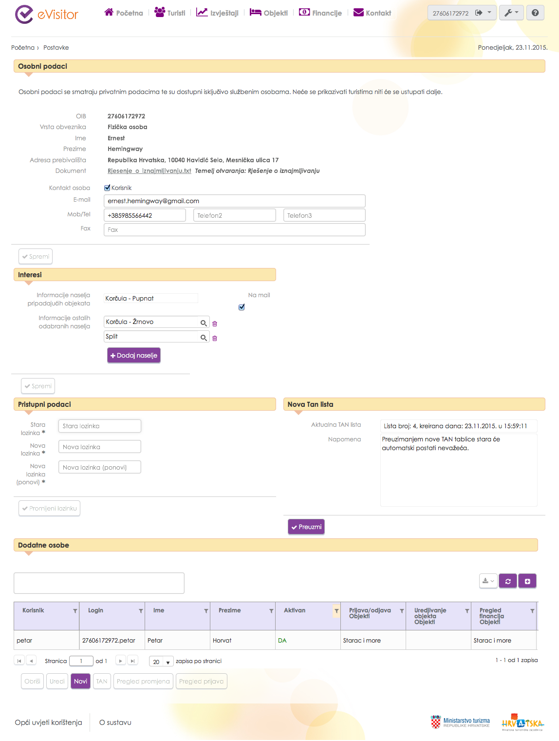 Evisitor Prijava Podsjetnik Za Vikendaše TZO Malinska Dubašnica